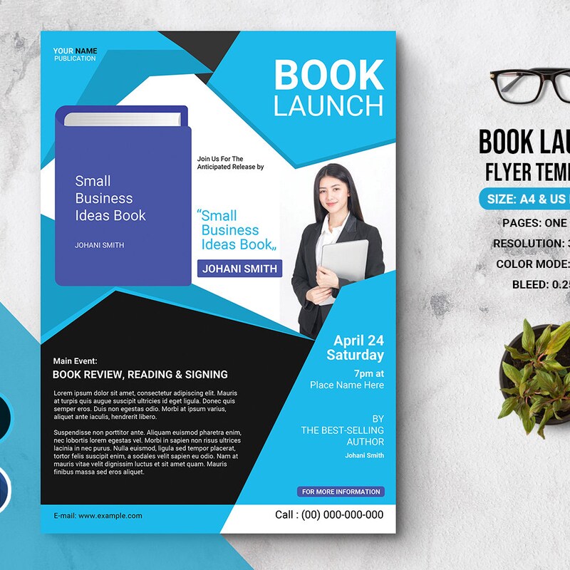 Book Release Flyer - Etsy