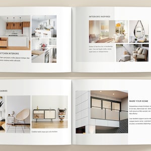 Architecture Portfolio Template | Interior Design Catalog / Brochure ...