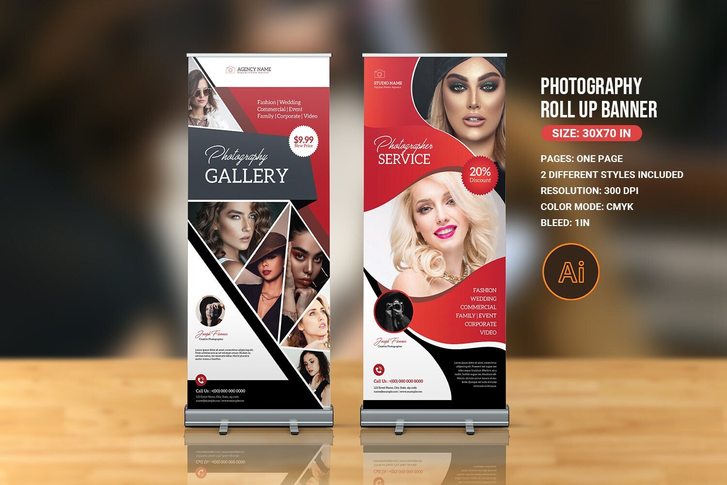 Photography Roll-up Banner | Photography Marketing Rollup | Adobe ...