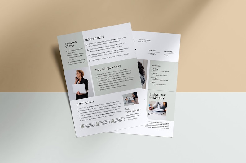 Capability Statement Template. Ms Word , Indesign & Canva Template . Instant Download - Etsy ...