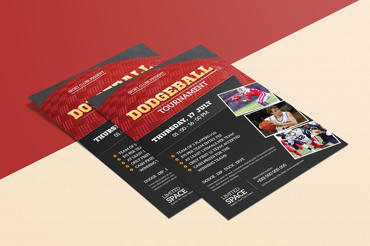 Dodgeball Game Flyer Template Dodgeball Tournament Flyer - Etsy