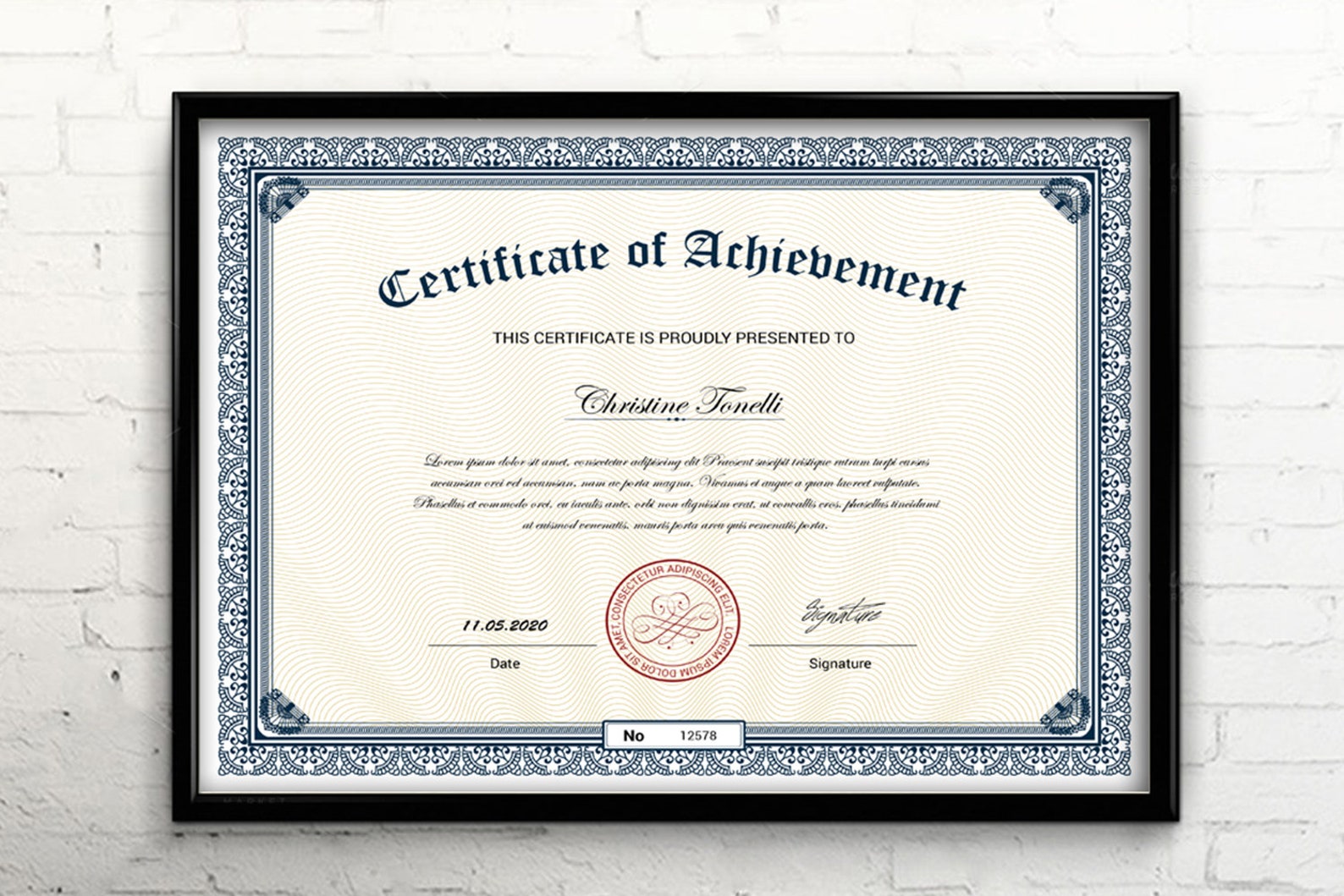Printable Certificate Template: Multipurpose Design (photoshop, MS Word ...