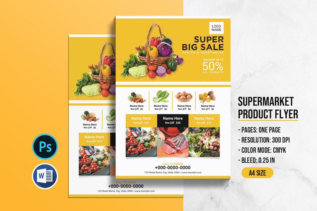 Supermarket Product Promotion Flyer | Multipurpose Product Promotion ...
