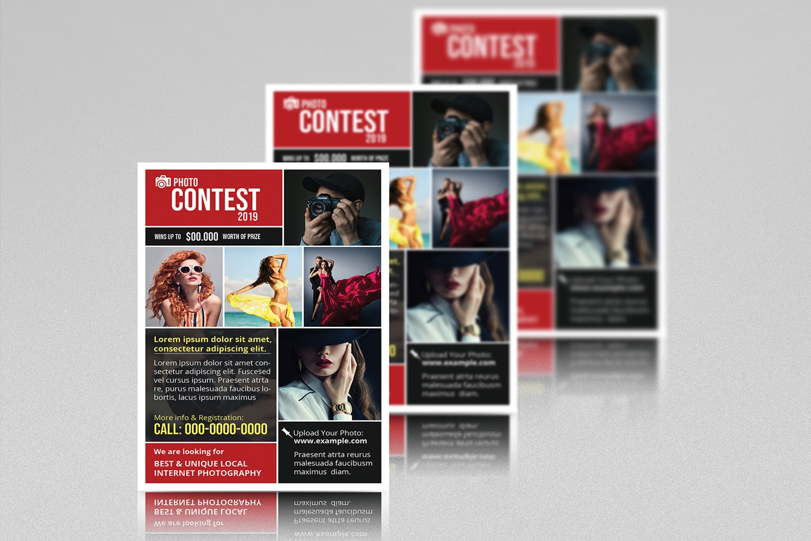 Creative Photo Contest Flyer Template, Photoshop and Ms Word Template ...