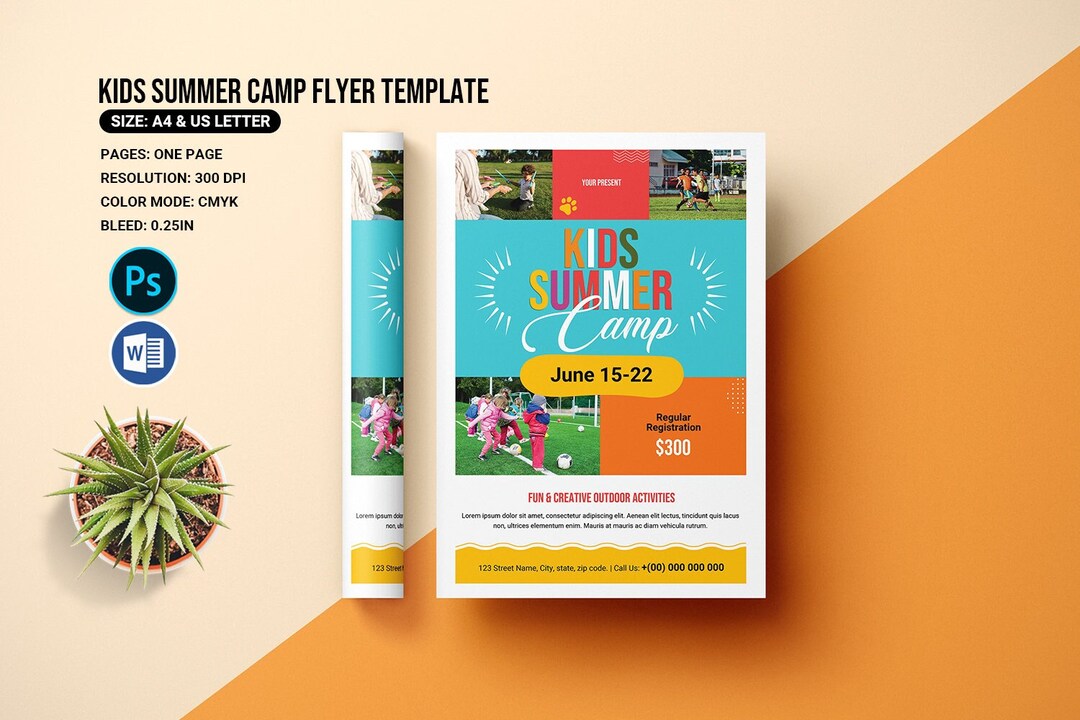 Summer Music Camp Flyer Summer Music Party Flyer Ms Word and Photoshop Template Instant Download ...