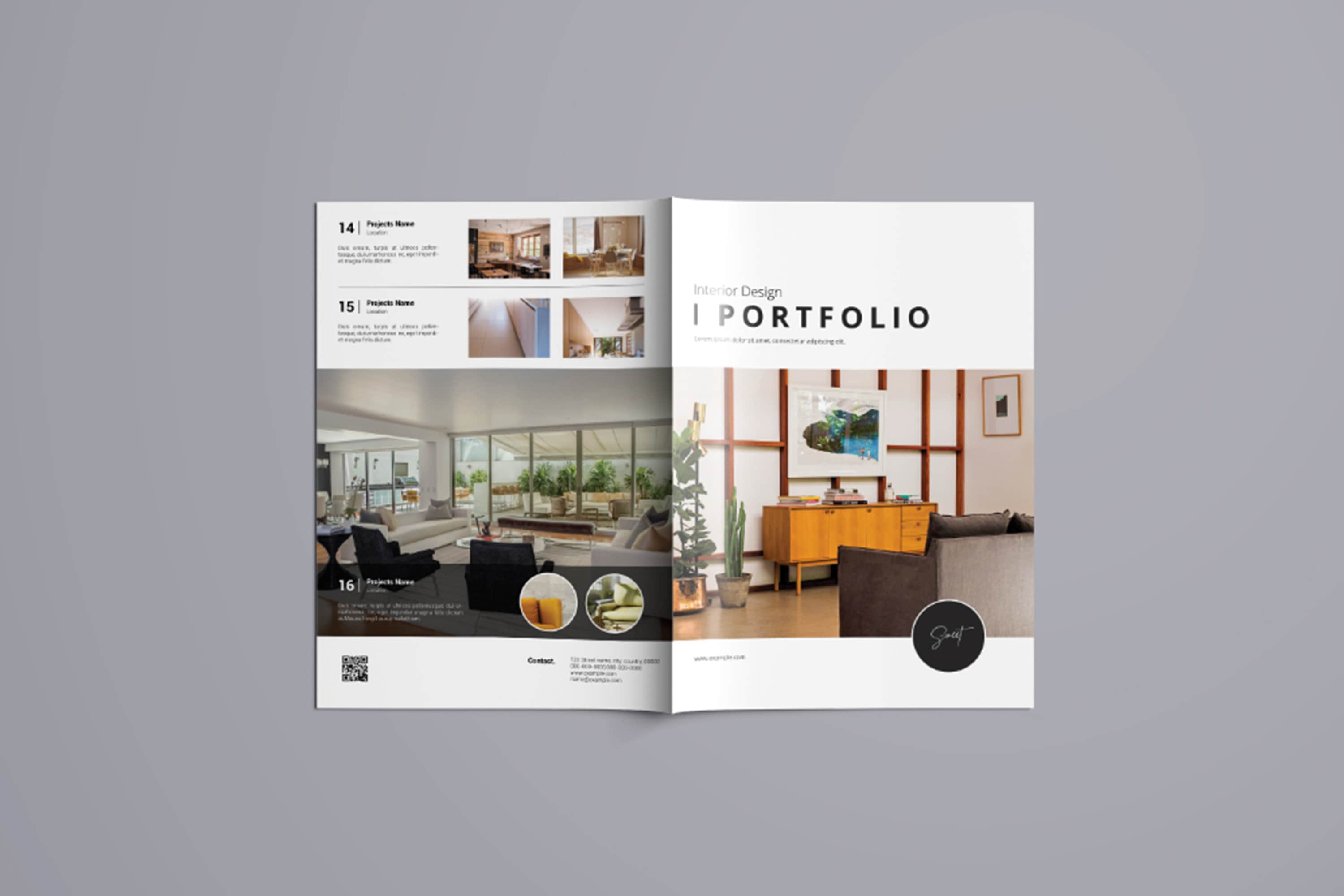 Interior Designer Portfolio Template Interior Design Brochure Instant ...