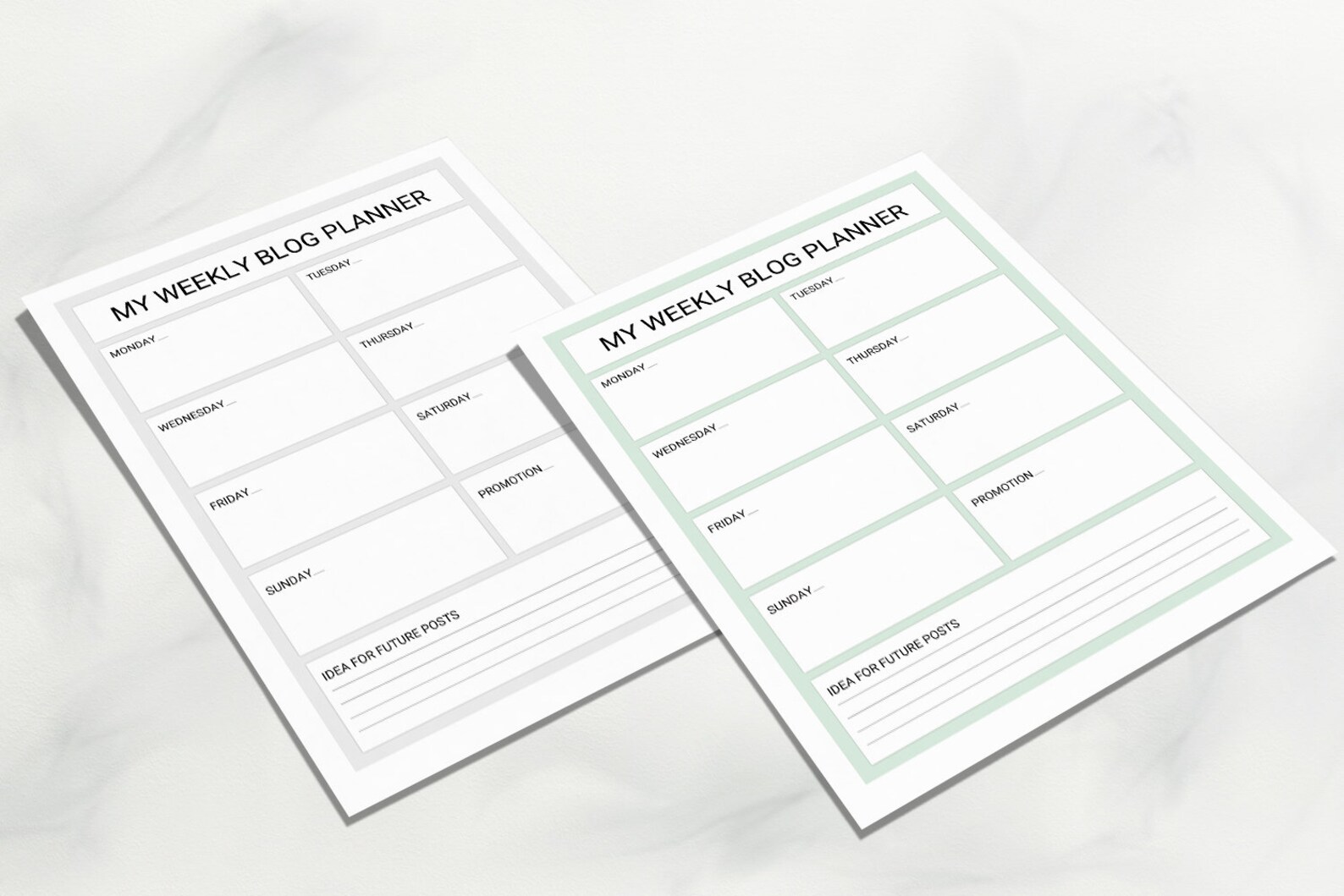 Printable Blog Planner Worksheet Template Blogging Checklist | Etsy