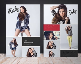 Modeling Comp Card Template Model Comp Card Ms Word , Photoshop ...