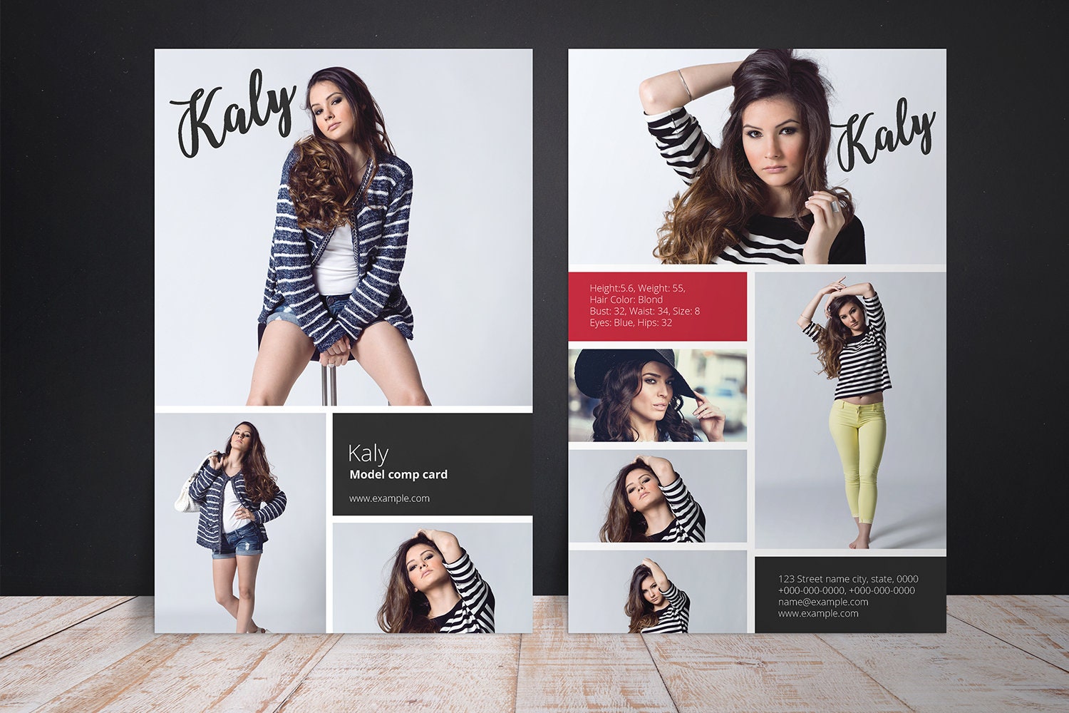 Modeling Comp Card Template Model Comp Card, Model Card Ms Word ...