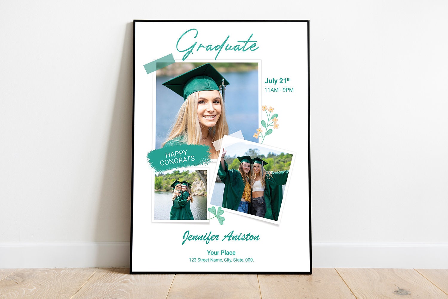 Graduation Photo Collage Card, Graduation Announcement Graduation ...