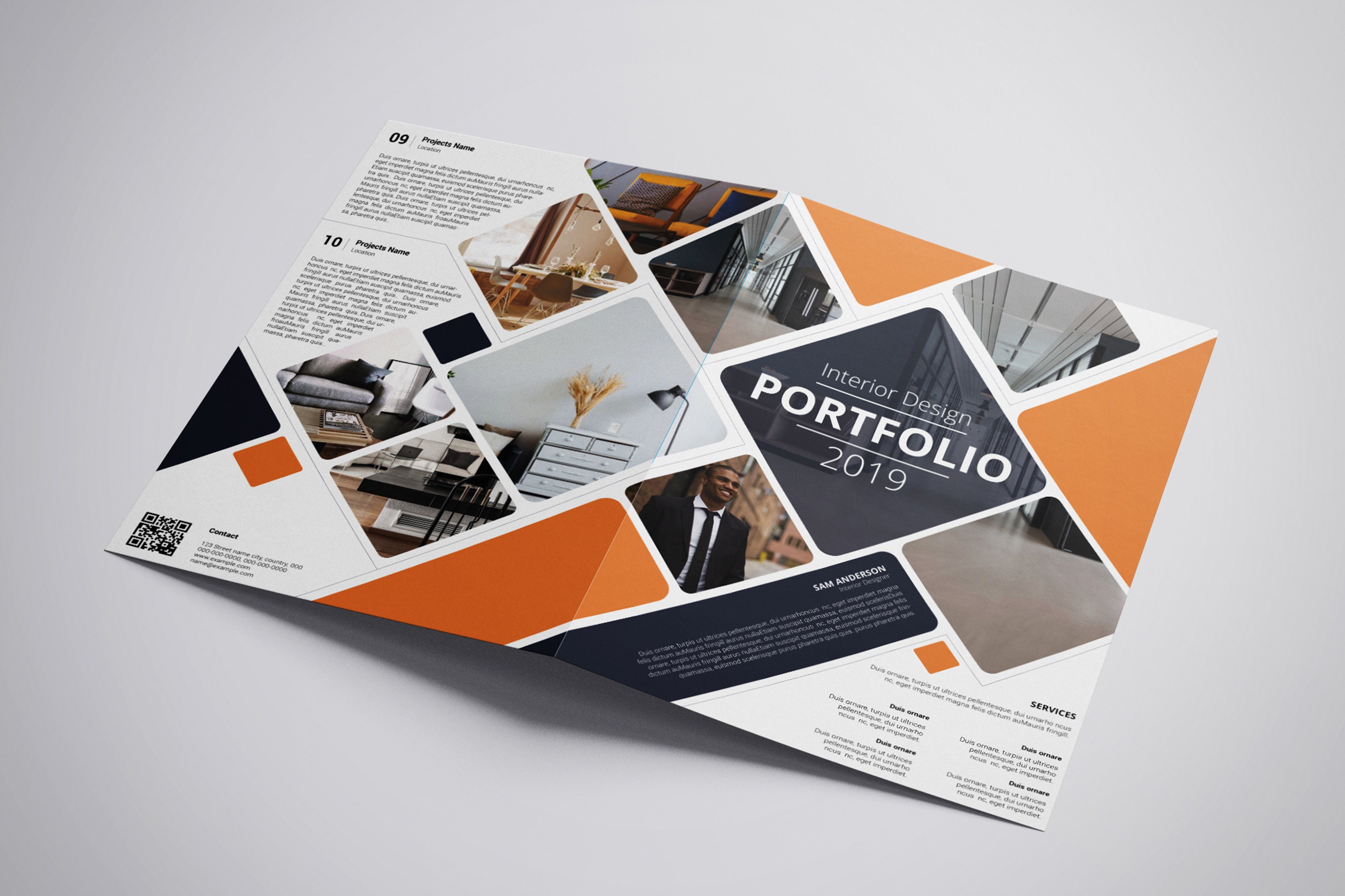 Printable Interior Design Brochure Template | Bifold Interior Designer ...
