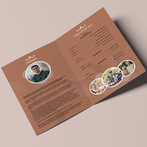 Elegant Funeral Program Template, Funeral Template Word, Floral ...