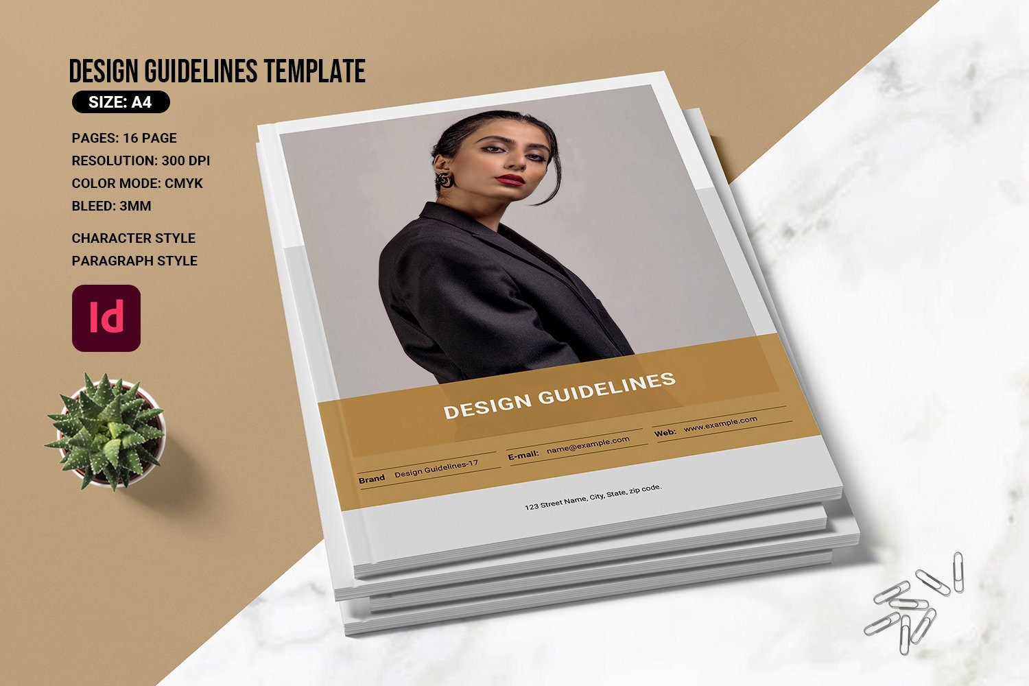 Design Guidelines Template, Printable Brand Guidelines Brand Manual ...