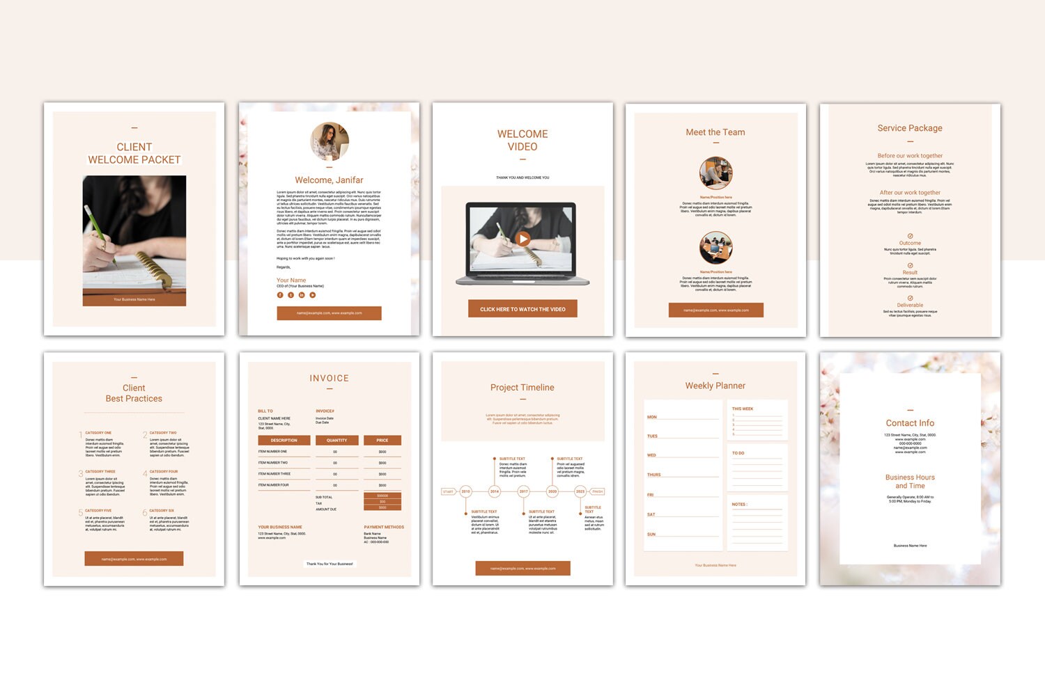Client Welcome Guide Template | Client Welcome Proposal | Canva , Ms ...