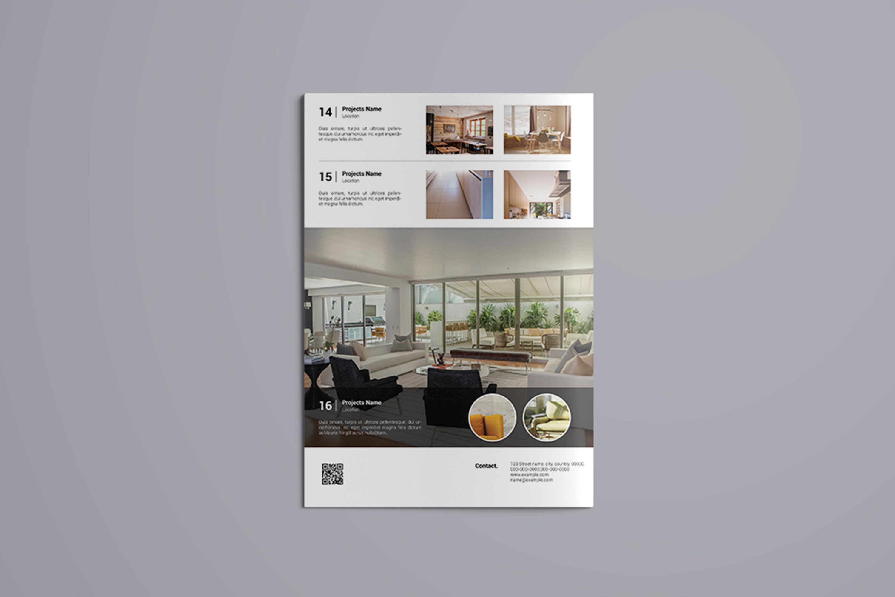 Interior Designer Portfolio Template Interior Design Brochure Instant ...