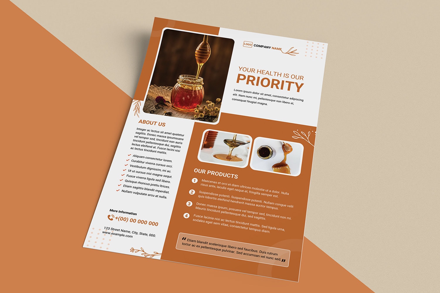 Product Flyer Template | Multipurpose Product Promotion Flyer MS Word ...