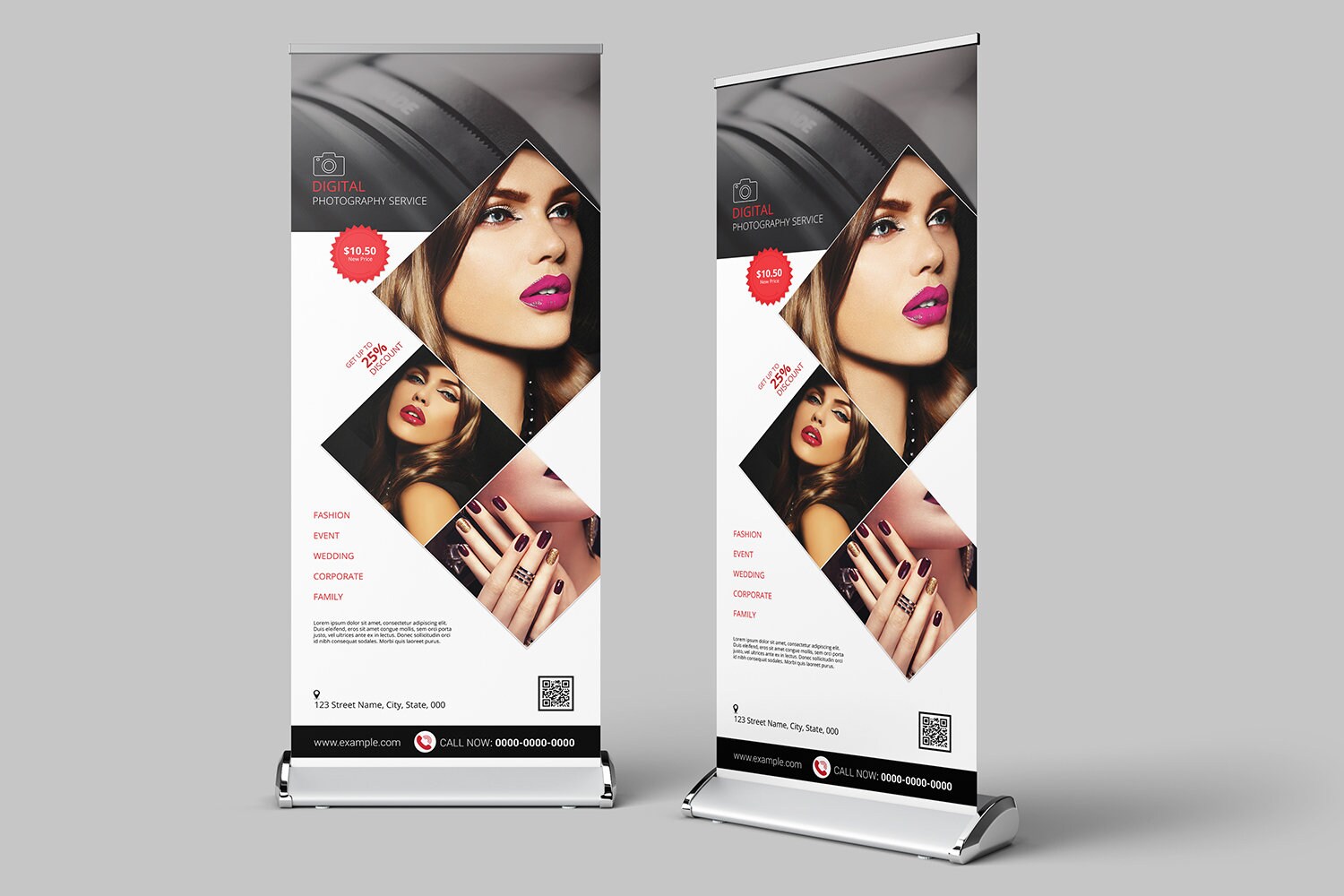 Photography Roll-up Banner | Banner Template | Photoshop and Element ...