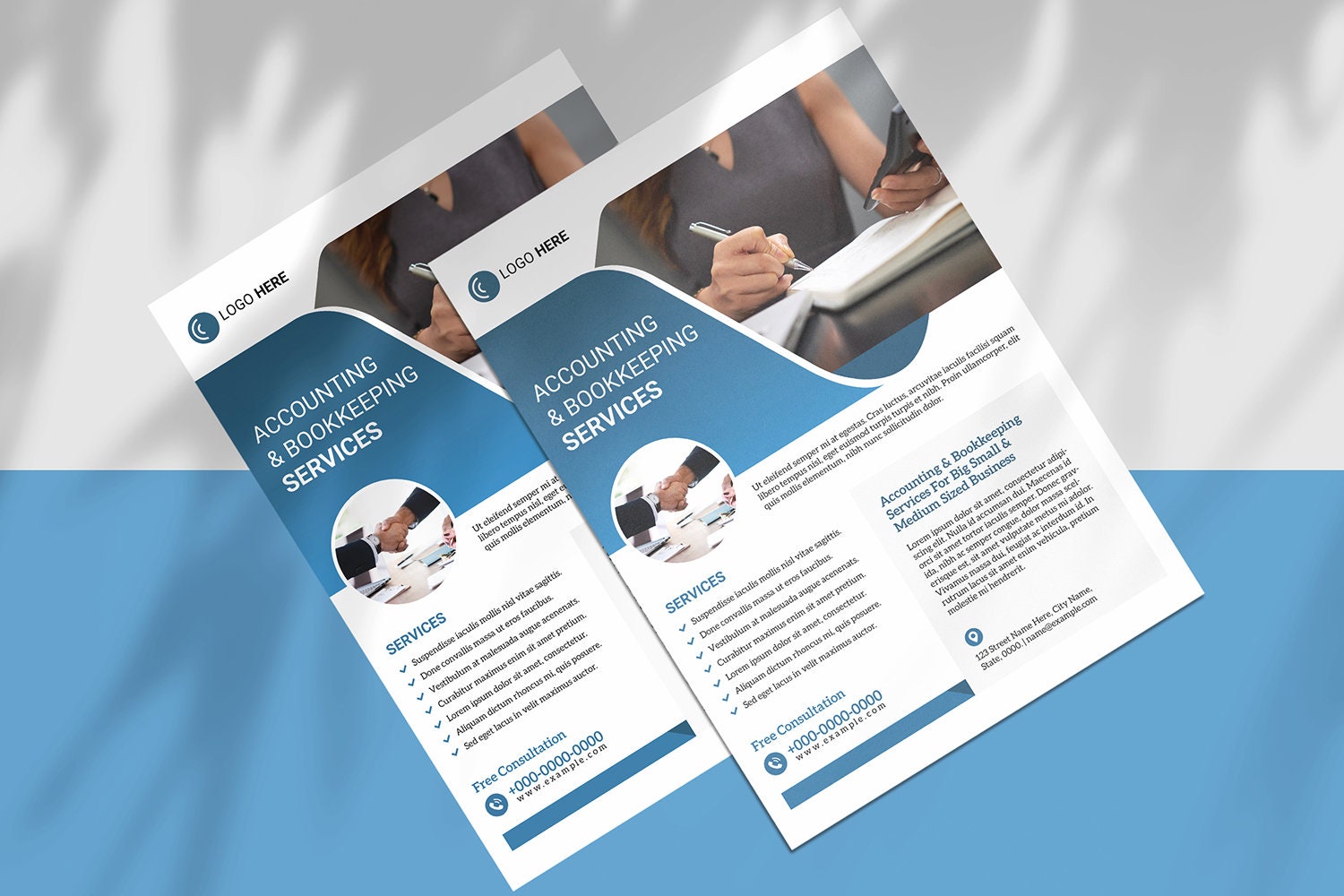 Accounting Service Flyer Template: Customizable Design (photoshop, Word ...
