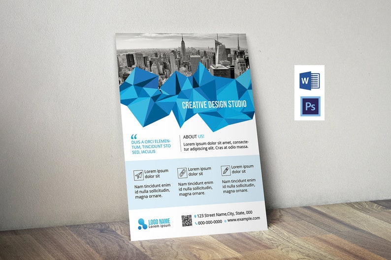 Business Flyer Corporate Flyer Template Ms Word Photoshop - Etsy