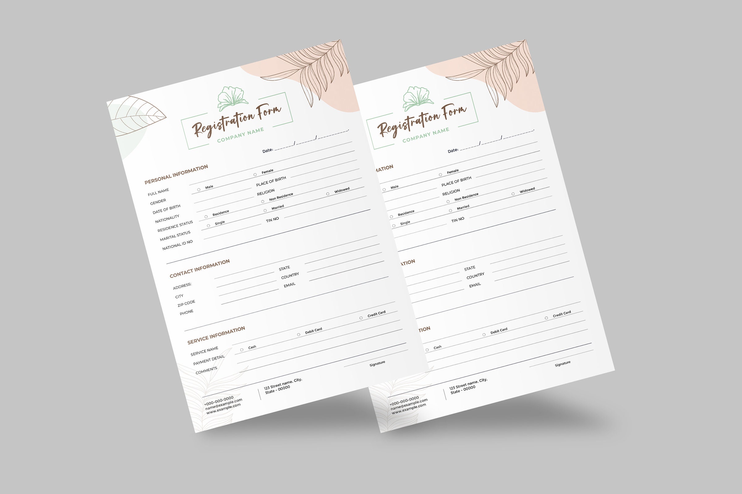 Editable Registration Form Template: Business Membership Application ...