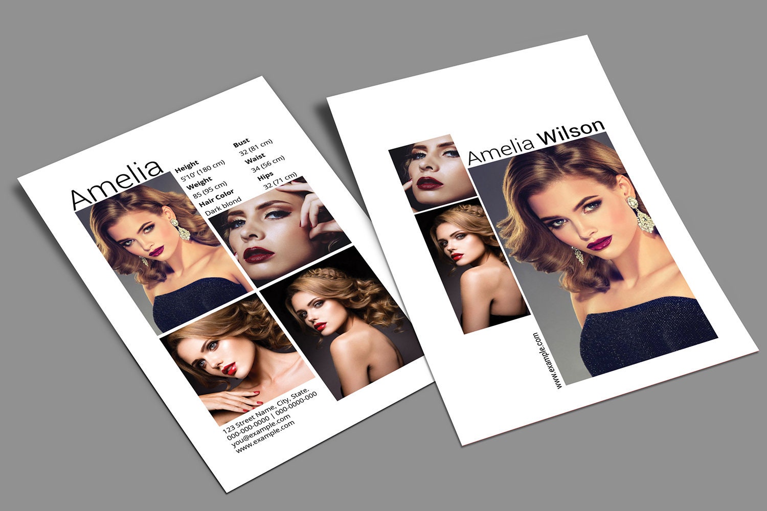Printable Modeling Comp Card Template | Model Comp Card, Composite Card ...