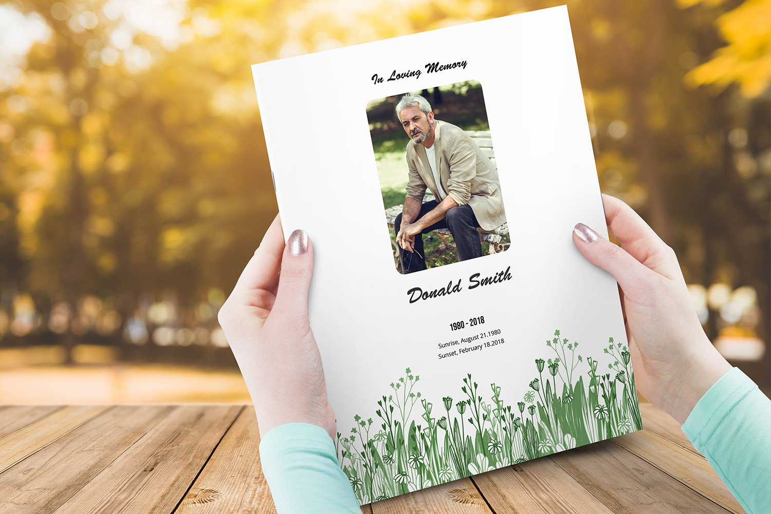 Printable Funeral Program Template Obituary Template - Etsy