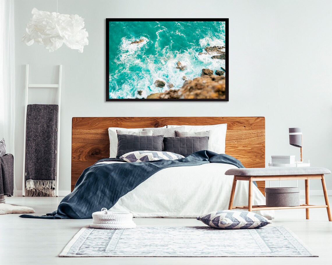 Sea Rocks Print Beach Wall Art Print Coastal Photography - Etsy