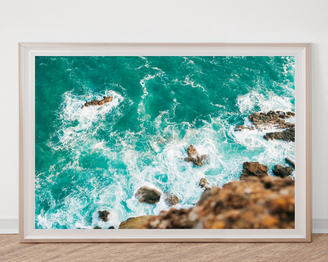 Sea Rocks Print Beach Wall Art Print Coastal Photography - Etsy