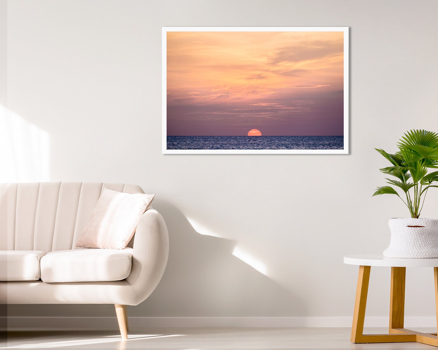 Sunset Beach Print, Beach Photography, Beach at Sunset, Pastel Sunset ...