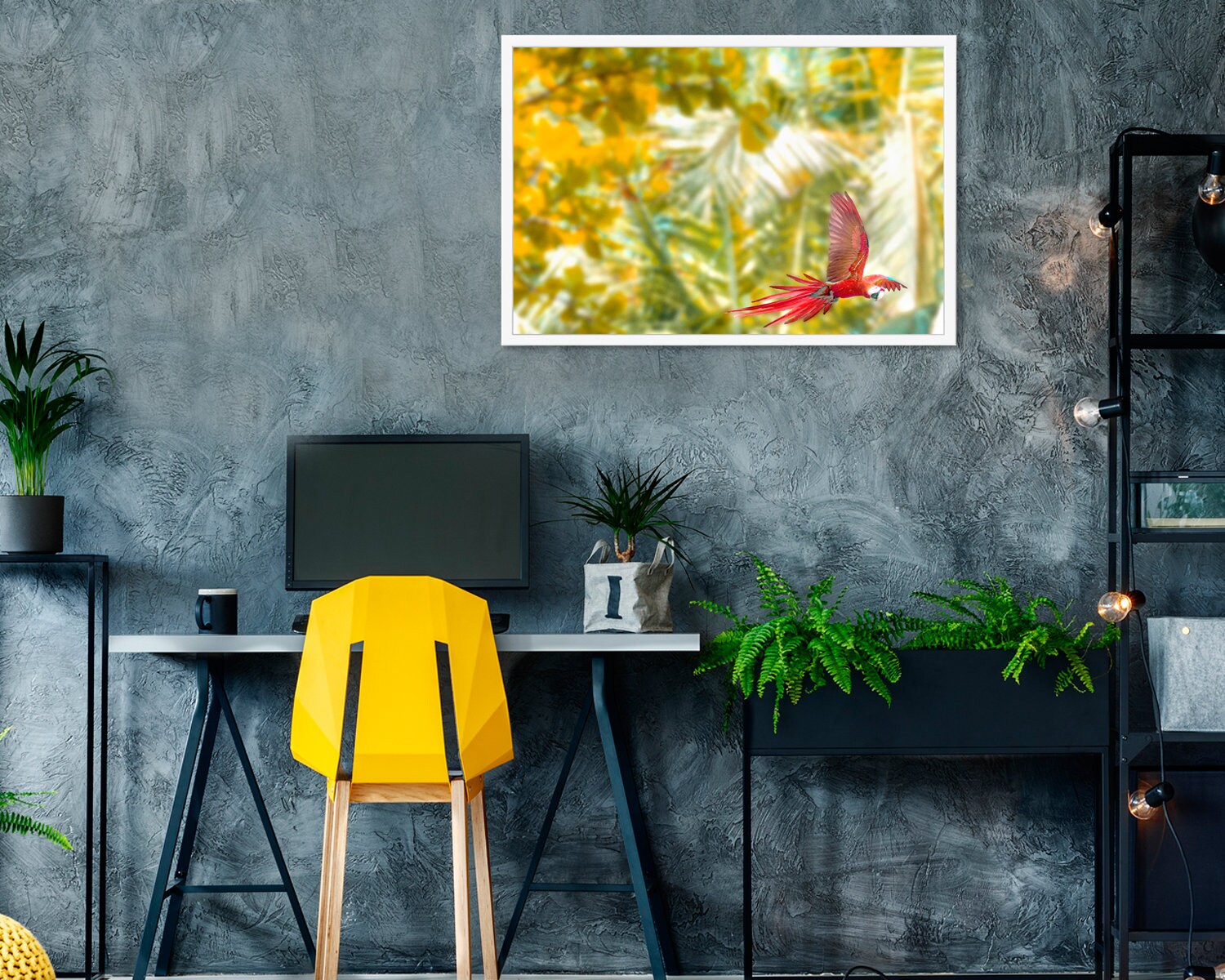 Parrot Print, Parrot Wall Art, Parrot Art Print, Flying Parrot, Parrot ...