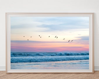 Flying Birds Print Beach Printable Photo Digital Download - Etsy