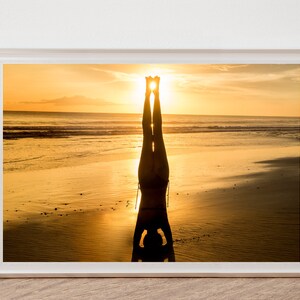 Yoga Print, Yoga Poster, Yoga Studio Decor, Yoga Decor, Sunset Print ...