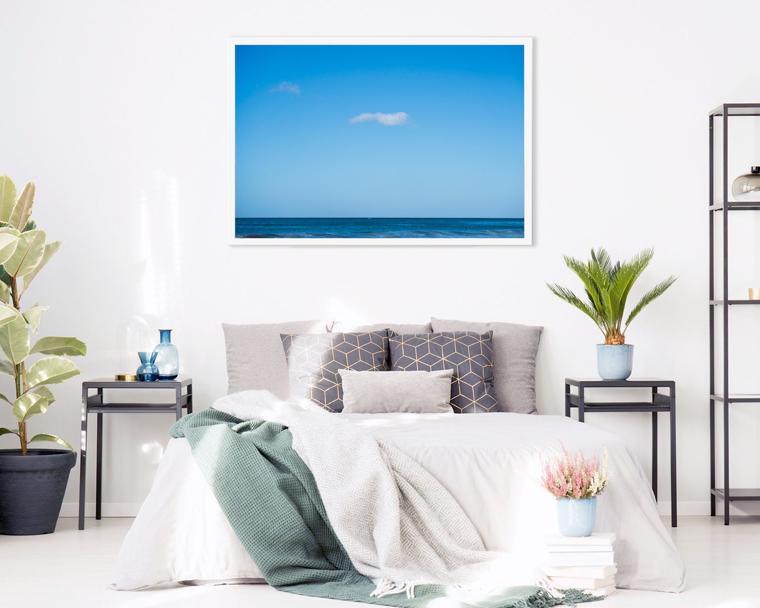 Ocean Print Blue Wall Art Ocean Decor Blue Print Blue Art - Etsy