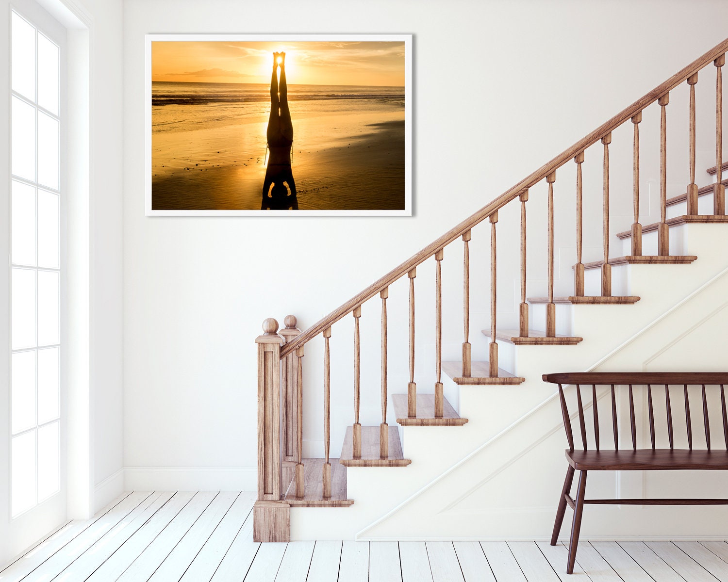 Yoga Print Yoga Poster Yoga Studio Decor Yoga Decor Sunset - Etsy