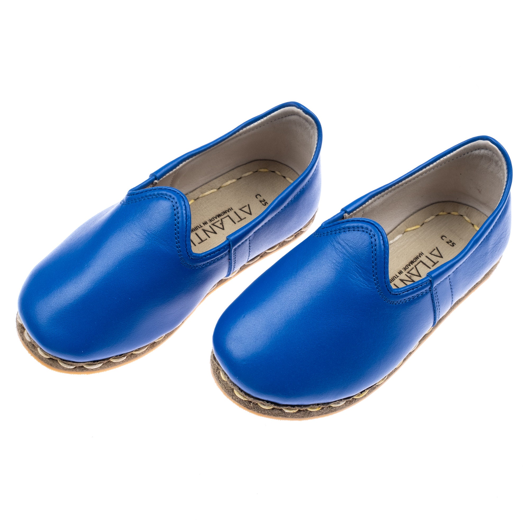 Kids Shoes Blue Color Leather Unisex Shoes Girls Shoes Boys - Etsy.de