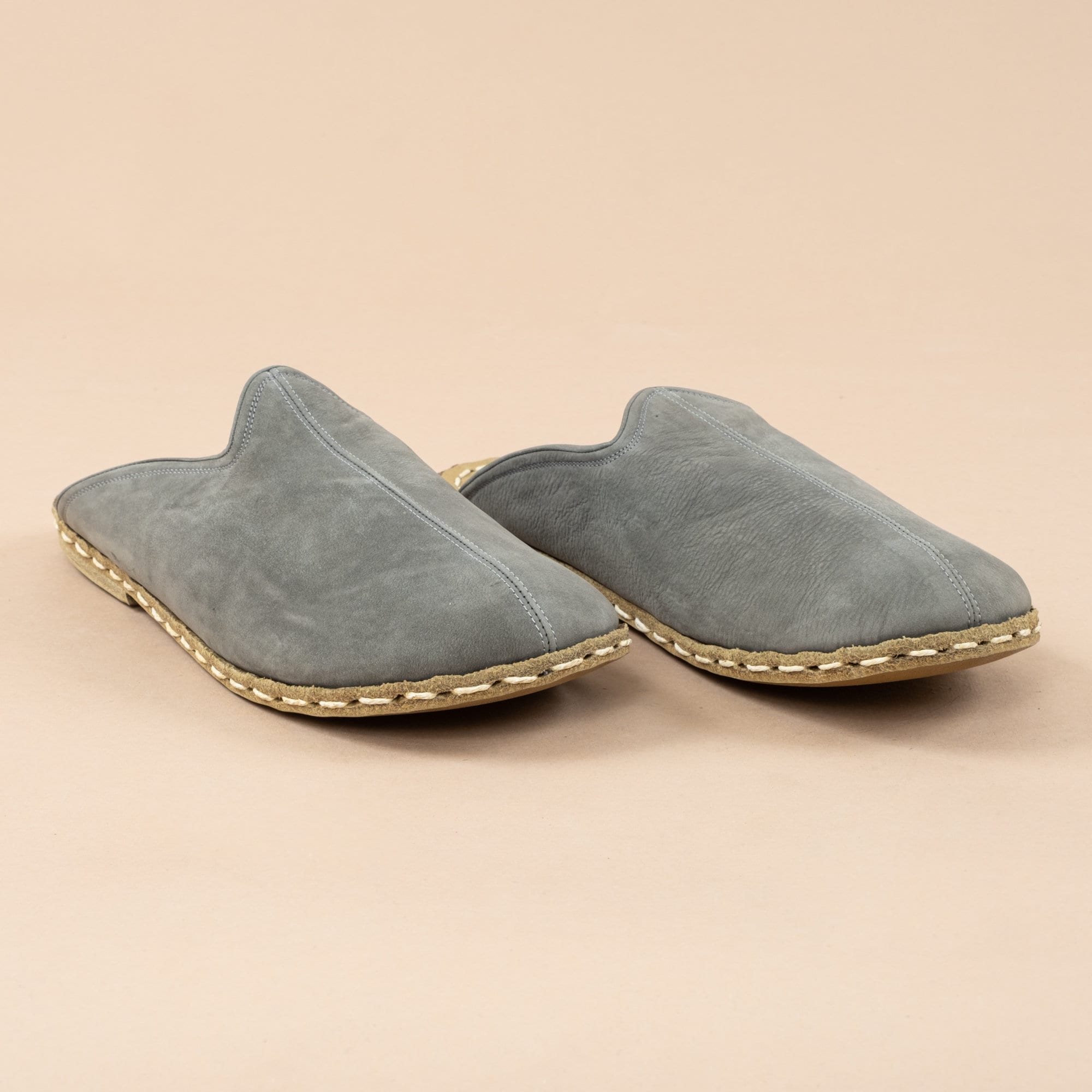 Mens Barefoot Gray Slippers Mens Wide Slippers Feelground - Etsy