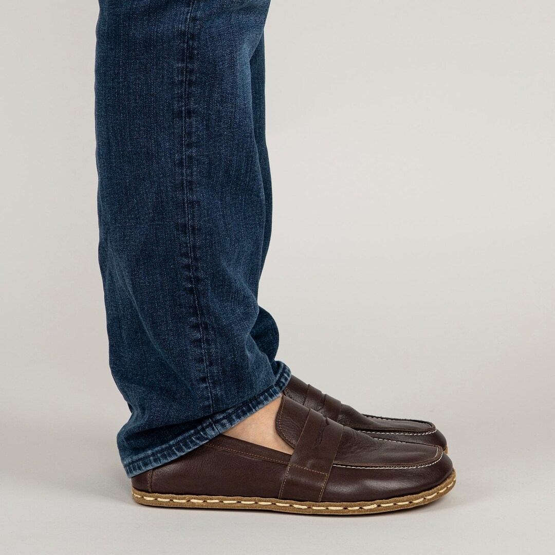 Mens Penny Shoes, Mens Barefoot Shoes, Cafe Noir Handmade Shoes ...