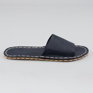 Women Barefoot Slide Sandals, Grounding Slide Sandals, Blue Earthing ...