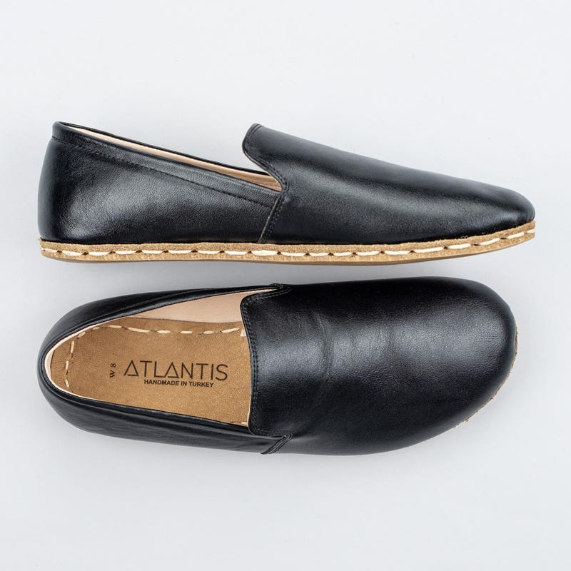 Men's All Black Shoes - Etsy