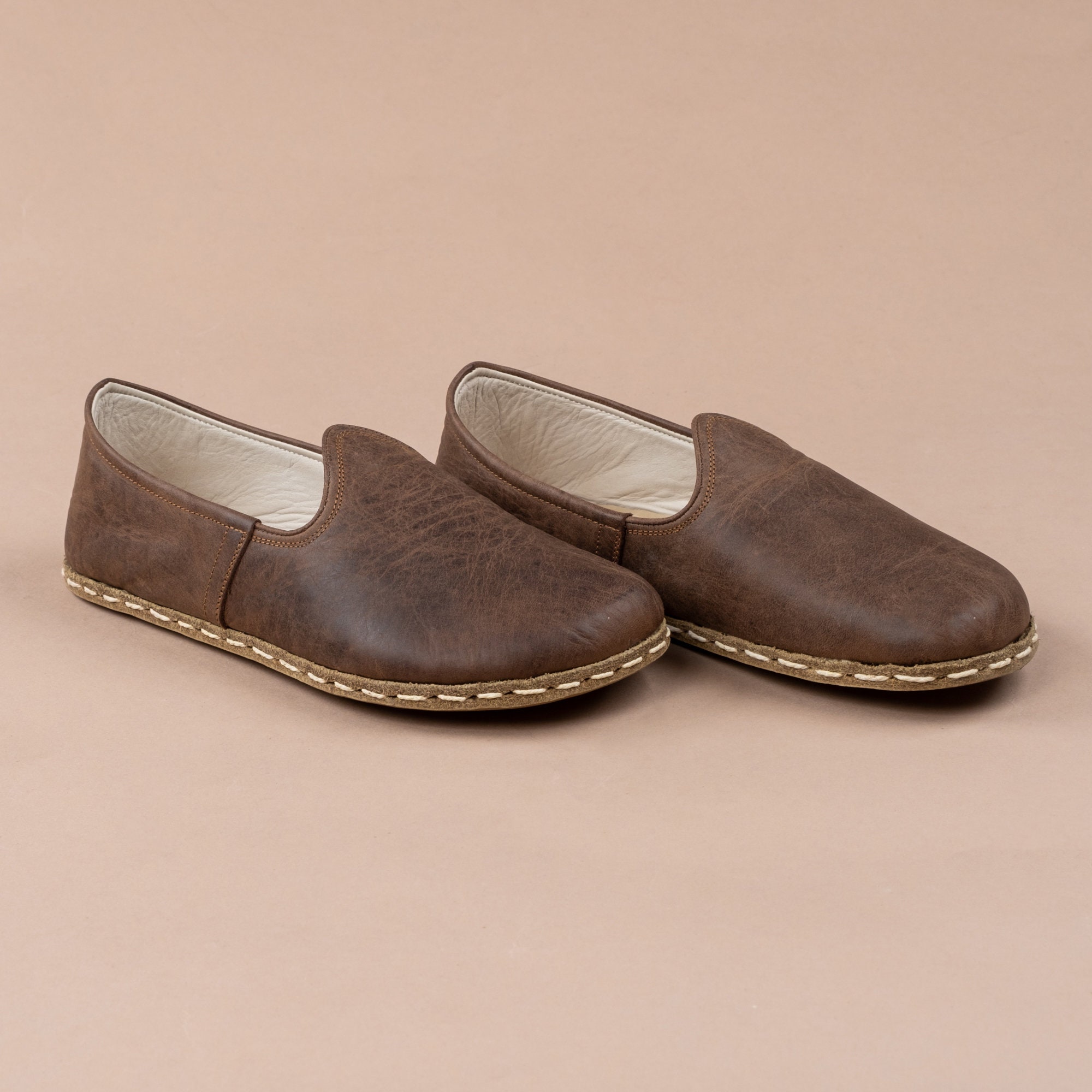 Mens Coffee Barefoot Shoes Zero Drop Minimalist Shoes Wide - Etsy