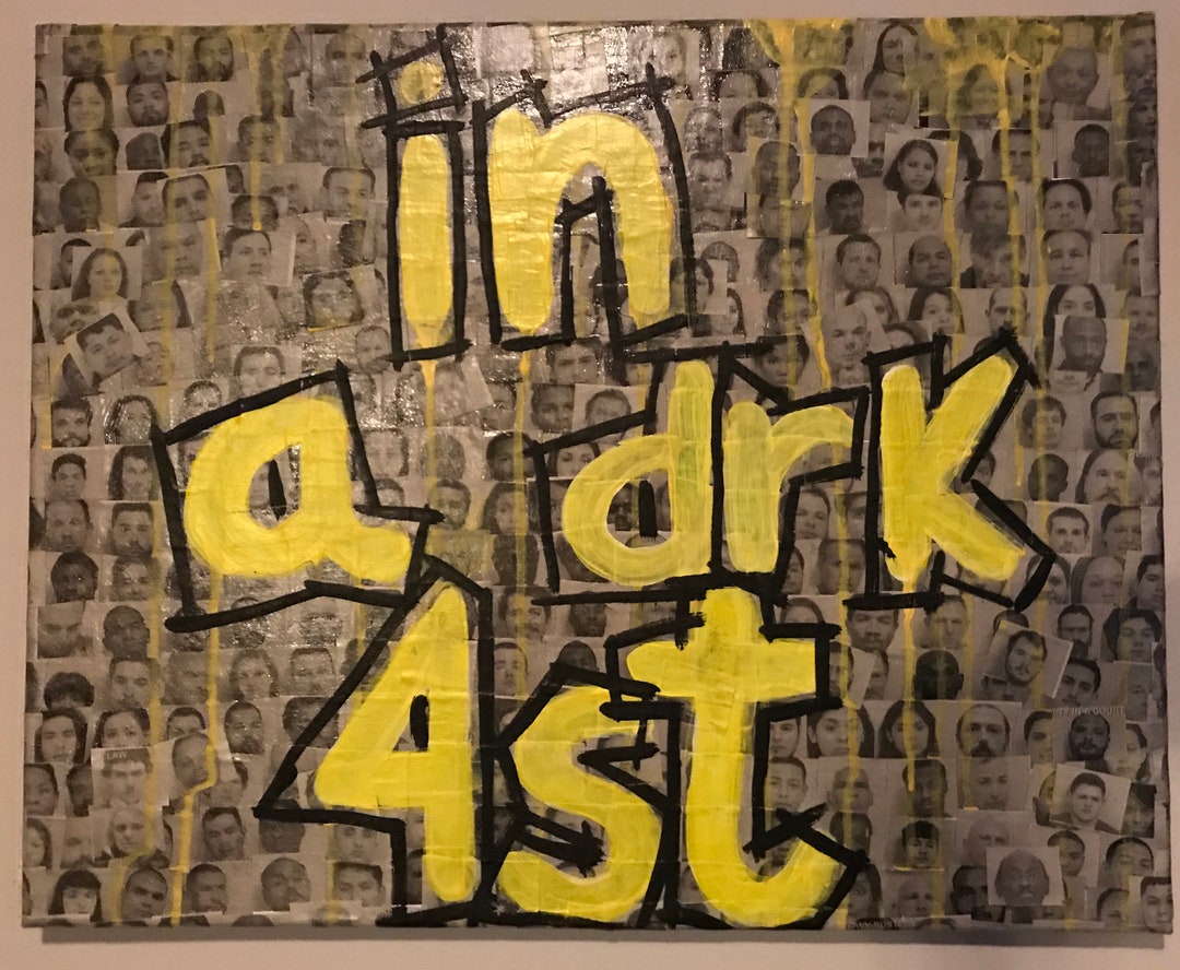 Mugshot Newsprint Collage Painting. Decrypted Quote And/or Saying - Etsy