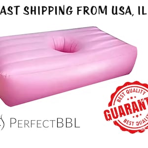 BBL Recovery Inflatable Mattress With Hole - PINK - Brazilian Butt Lift ...
