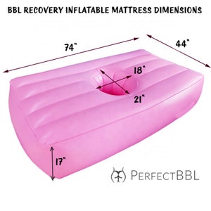 BBL Recovery Inflatable Mattress With Hole - PINK - Brazilian Butt Lift ...