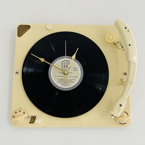 Upcycled Turntable Clock, Record Player Clock, GSR Turntable, Mancave ...