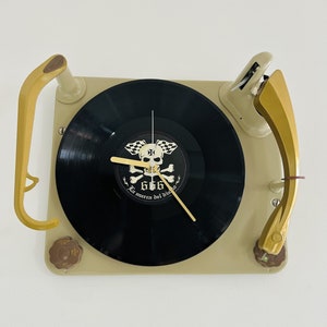 Upcycled Turntable Clock, Record Player Clock, GSR Turntable, Mancave ...