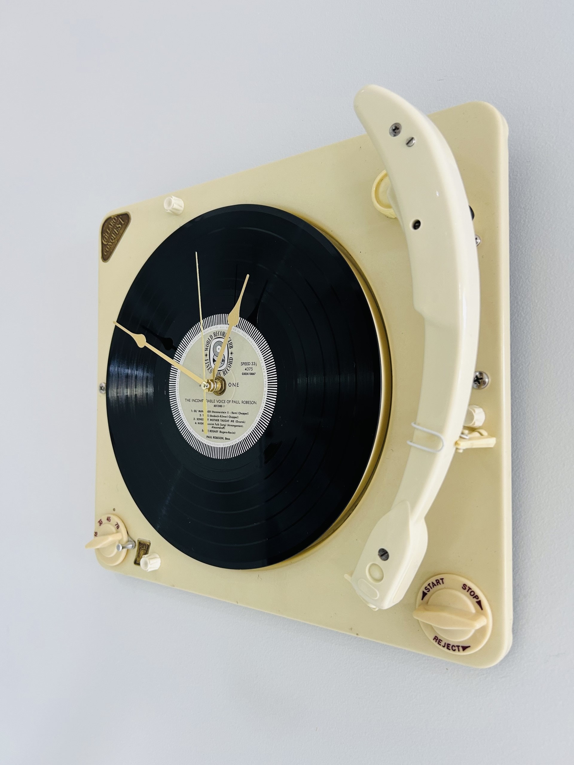 Upcycled Turntable Clock, Record Player Clock, GSR Turntable, Mancave ...