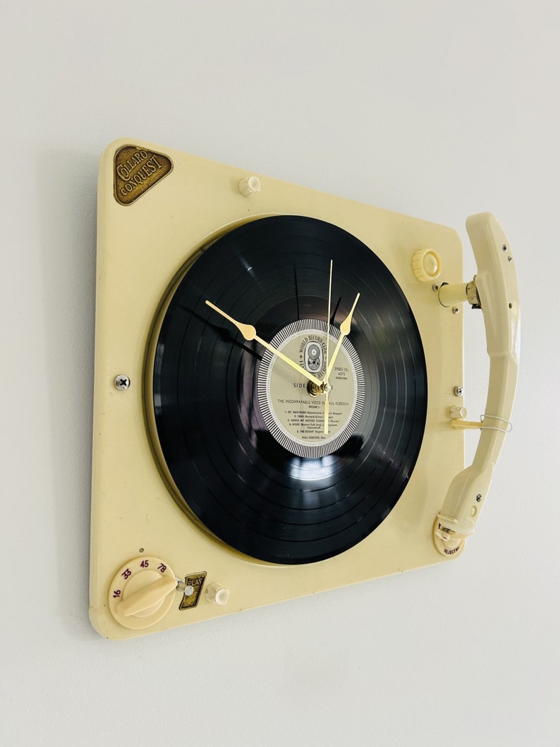 Upcycled Turntable Clock, Record Player Clock, GSR Turntable, Mancave ...