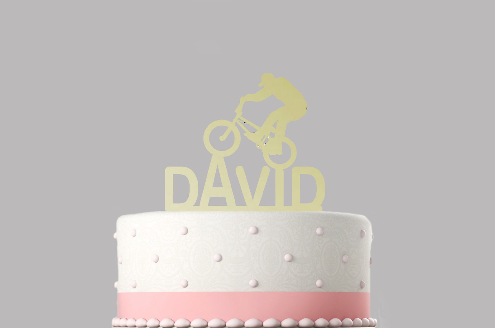 Birthday Cake Topper BMX Bike Personalised Acrylic Cake - Etsy