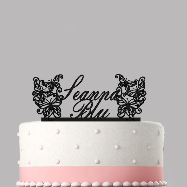 Butterfly Toppers Wedding Cake - Etsy