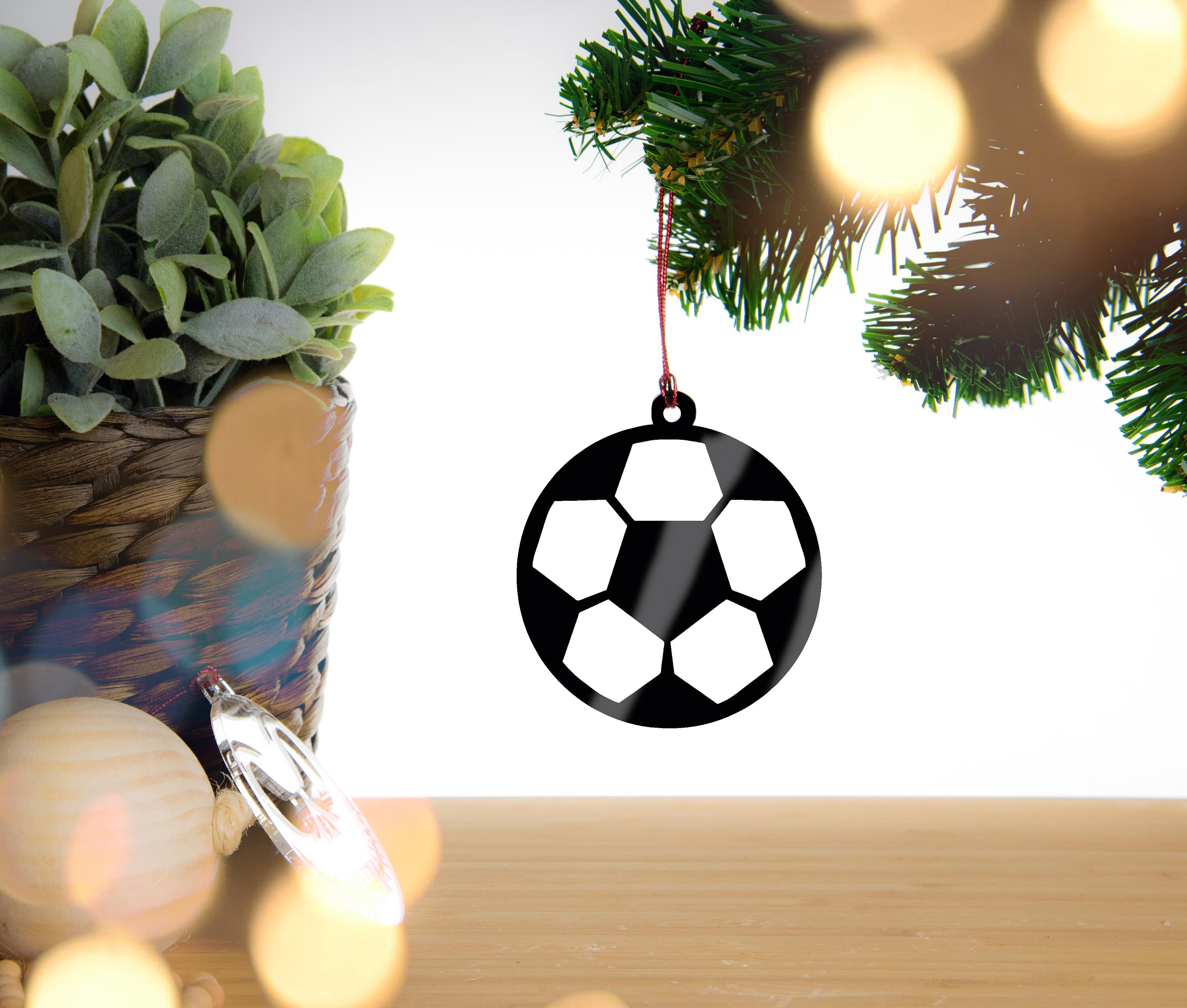 Football Tree Decoration Christmas Bauble. Ornament Xmas - Etsy UK